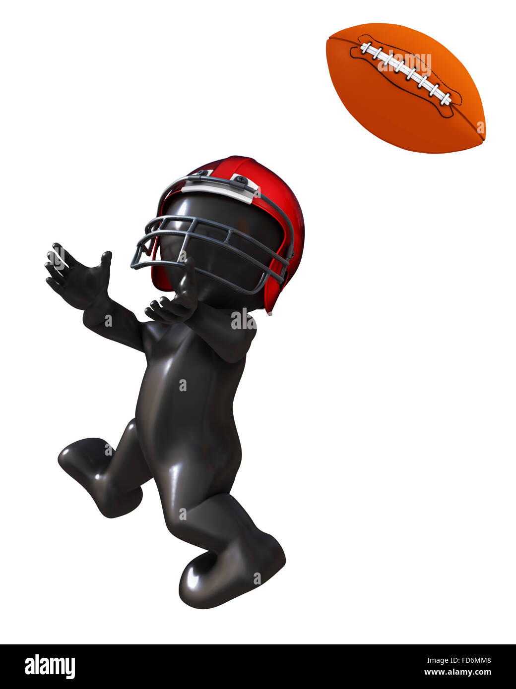 3D Render of Morph Man playing american football Stock Photo - Alamy