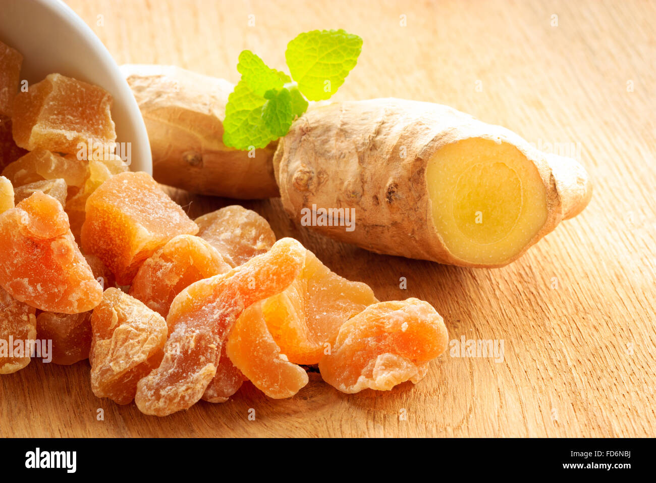 Crystallized ginger pieces hi-res stock photography and images - Alamy