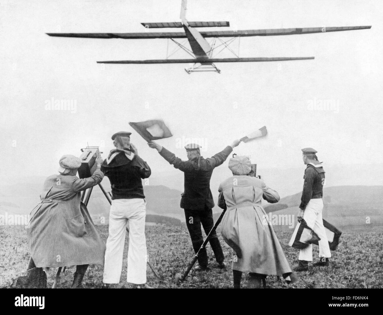 Gliding competition at the Wasserkuppe, 1924 Stock Photo - Alamy
