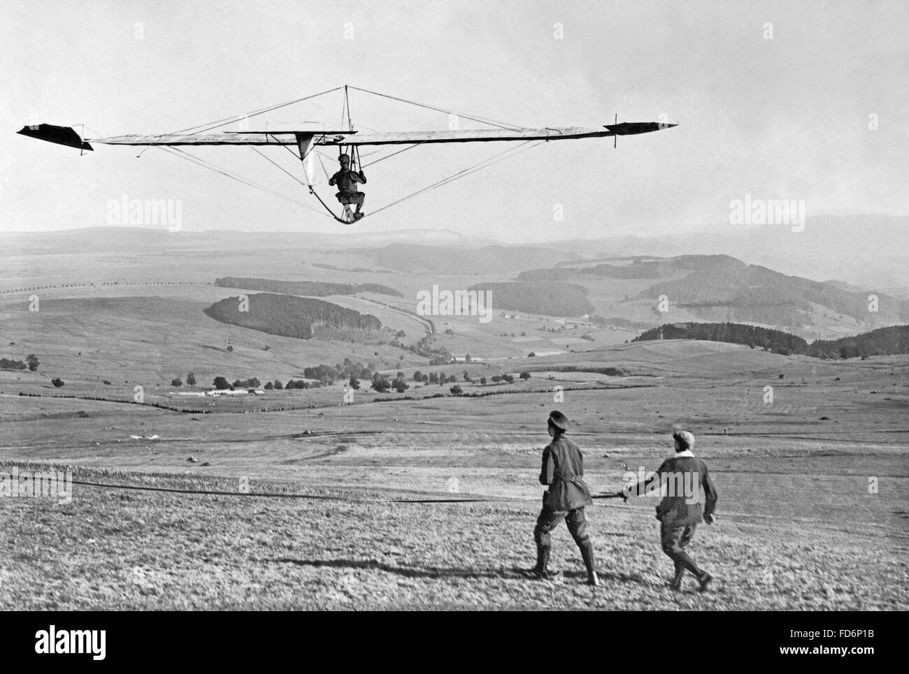 Gliding competition in the Rhoen Mountains, 1922 Stock Photo - Alamy