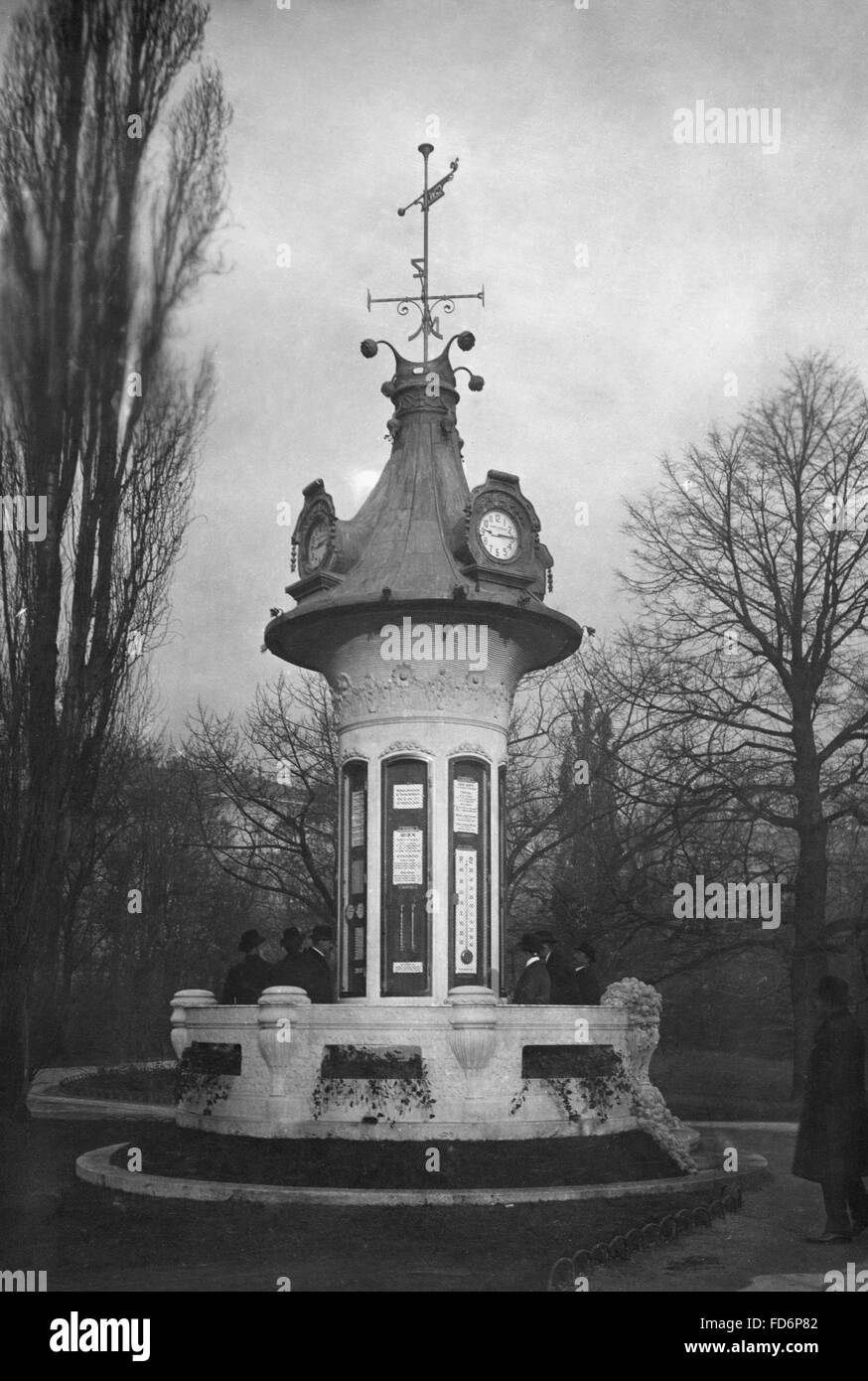 Weather house in Vienna, 1913 Stock Photo - Alamy