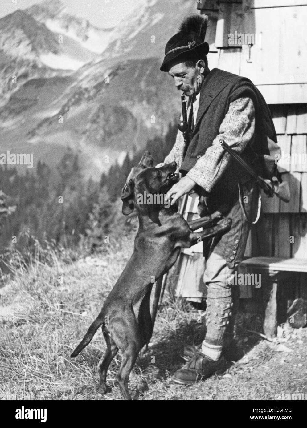 Bavarian hunter Black and White Stock Photos & Images - Alamy