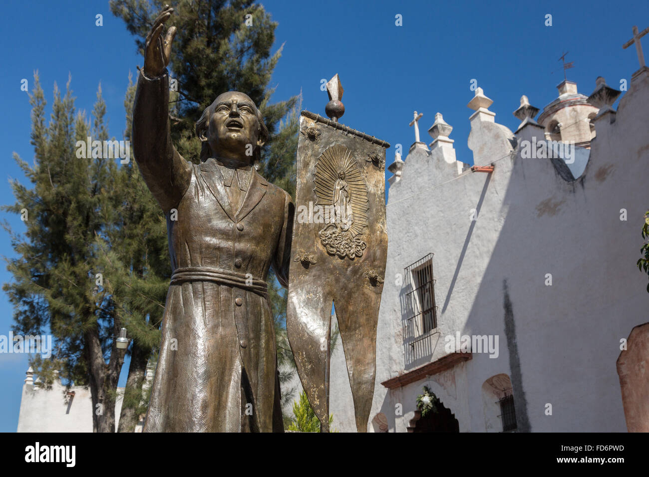 Statue of Father Luis Felipe Neri de Alfaro founder of the Sanctuary of ...
