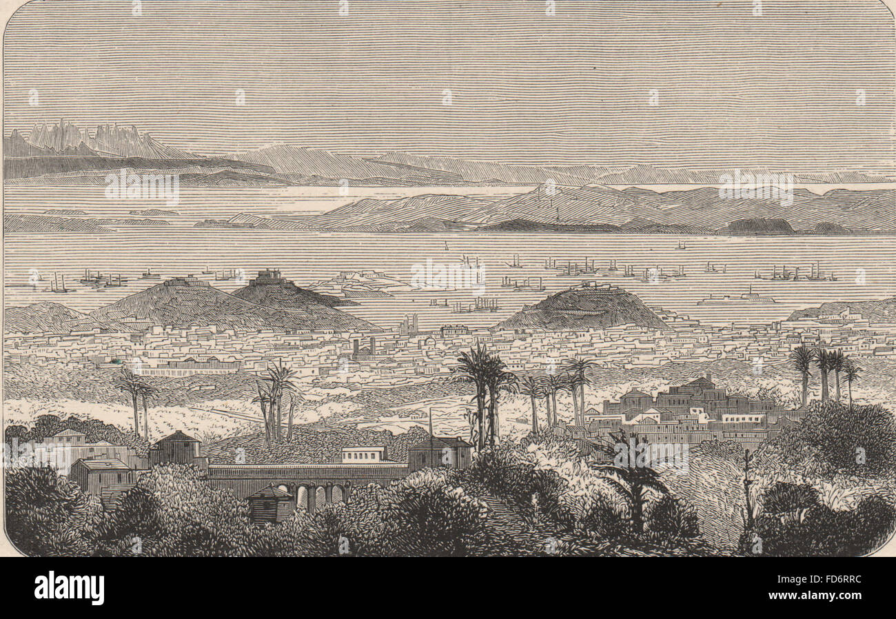 BRAZIL: Rio de Janeiro, antique print 1882 Stock Photo - Alamy