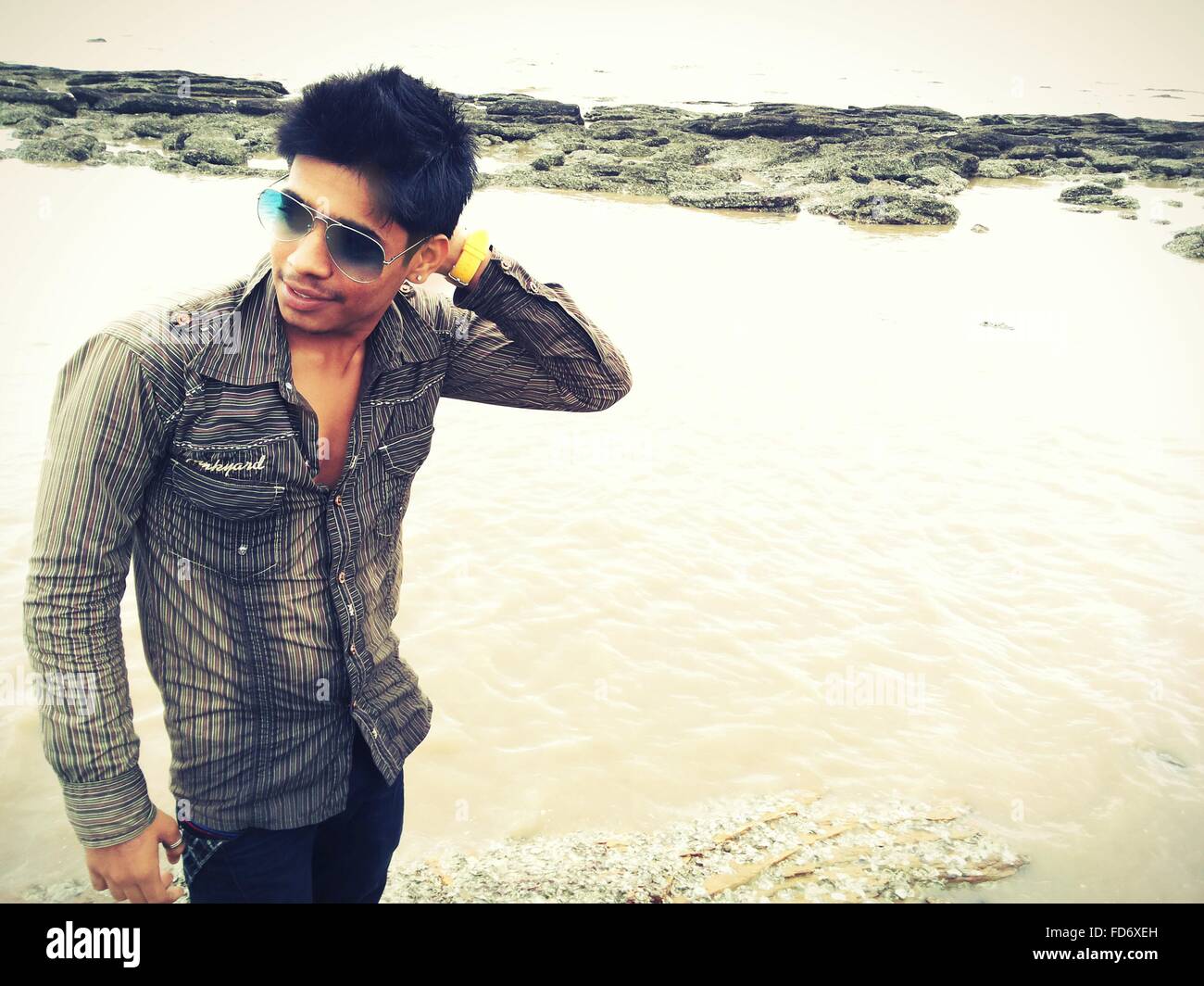 Portrait Of Young Man Stock Photo - Alamy