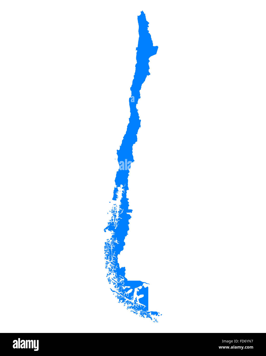Map of Chile Stock Photo - Alamy