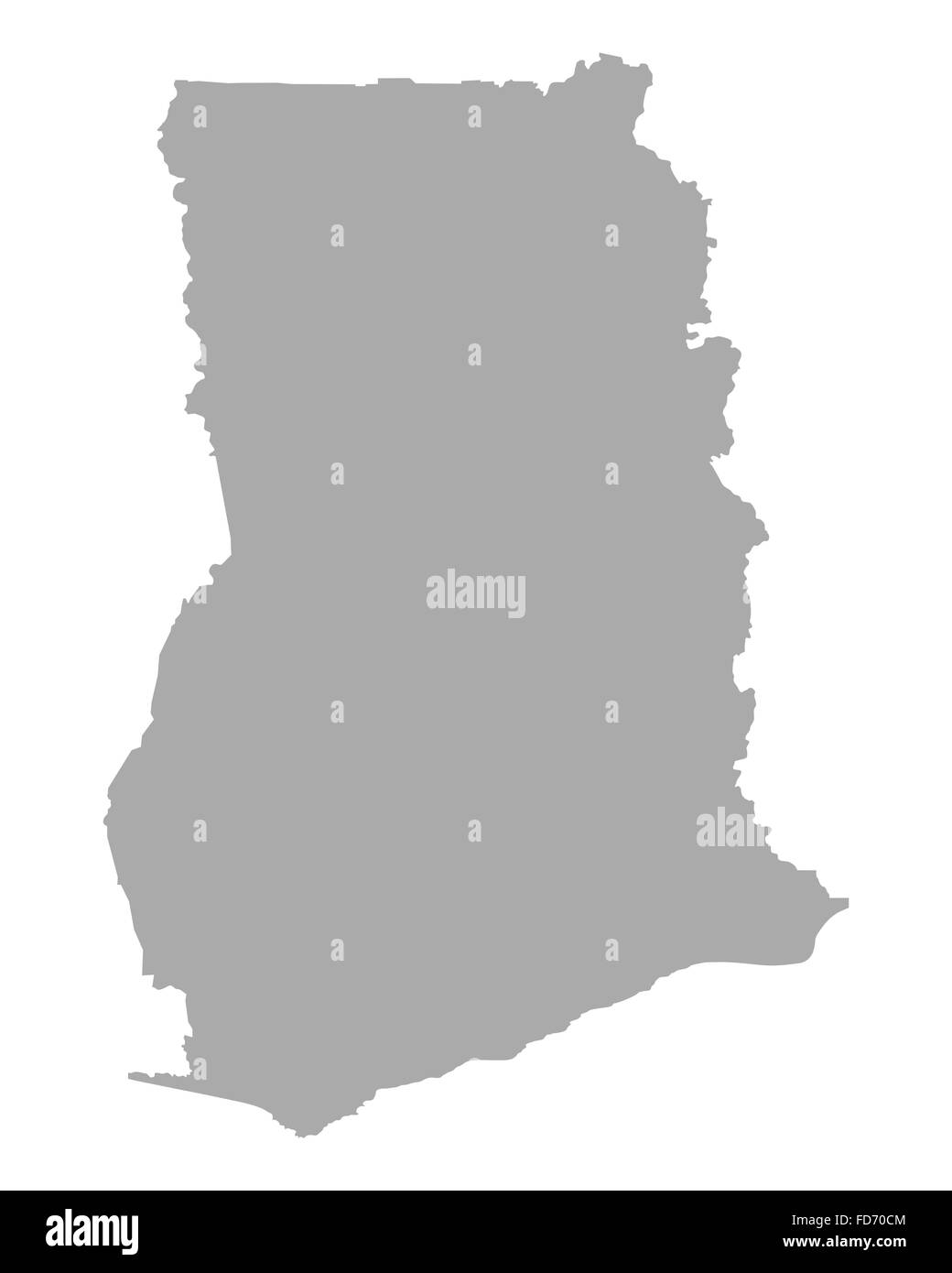 Map of Ghana Stock Photo - Alamy