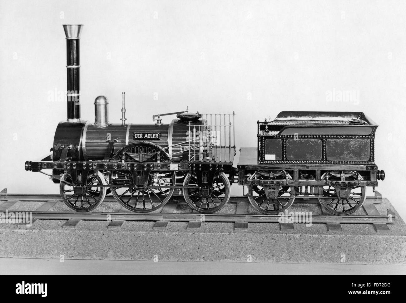 'Adler' locomotive, 1835 Stock Photo - Alamy