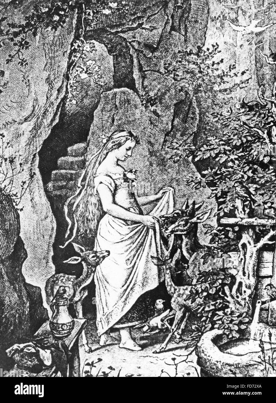 Snow white 01 Black and White Stock Photos & Images - Alamy