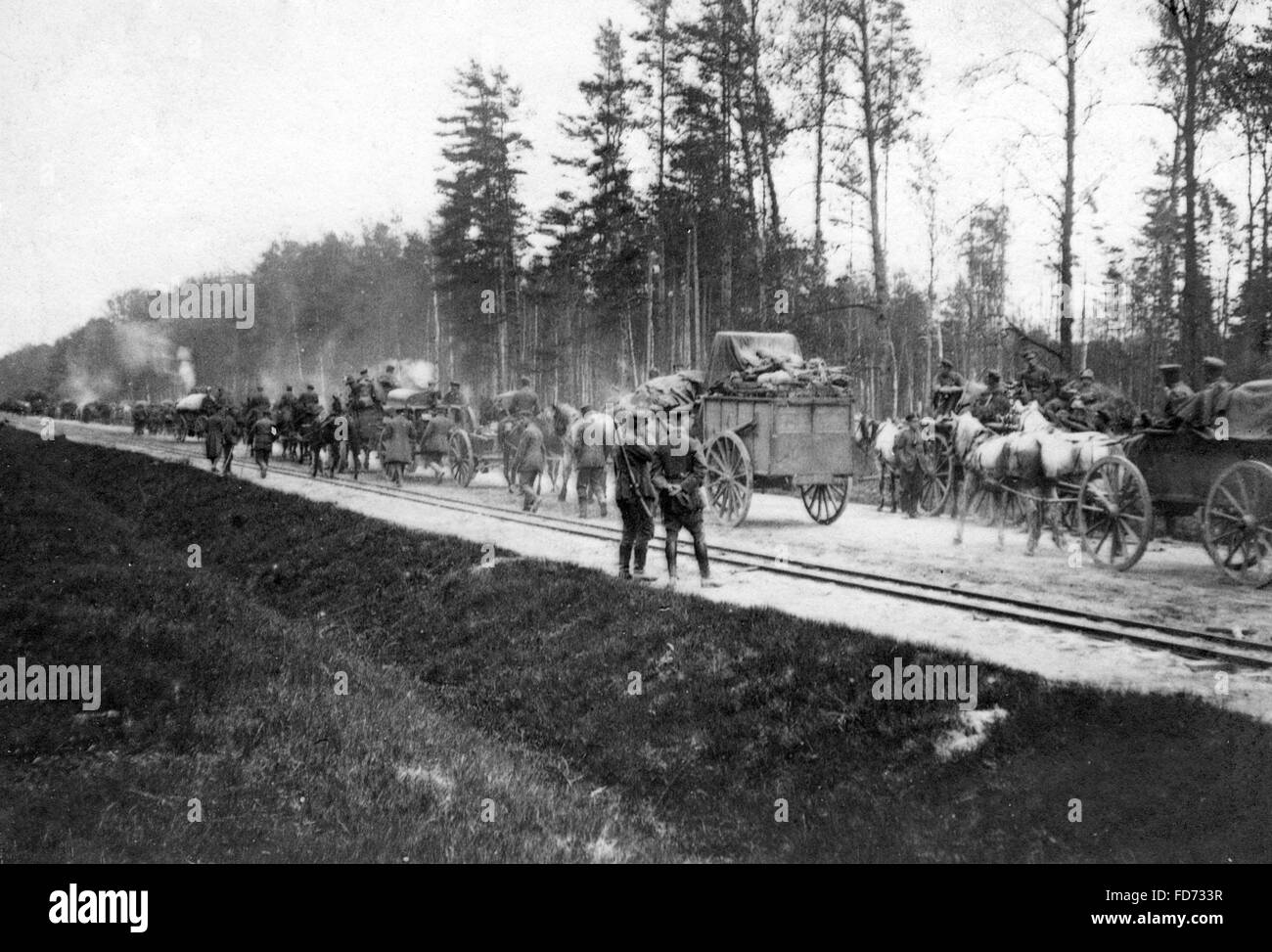 Retreat of German troops at the Western Front, 1918 Stock Photo - Alamy