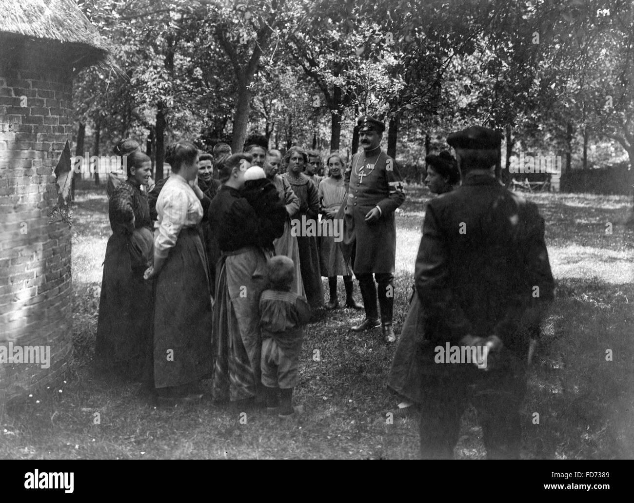 German field preacher in Belgium, 1916 Stock Photo - Alamy