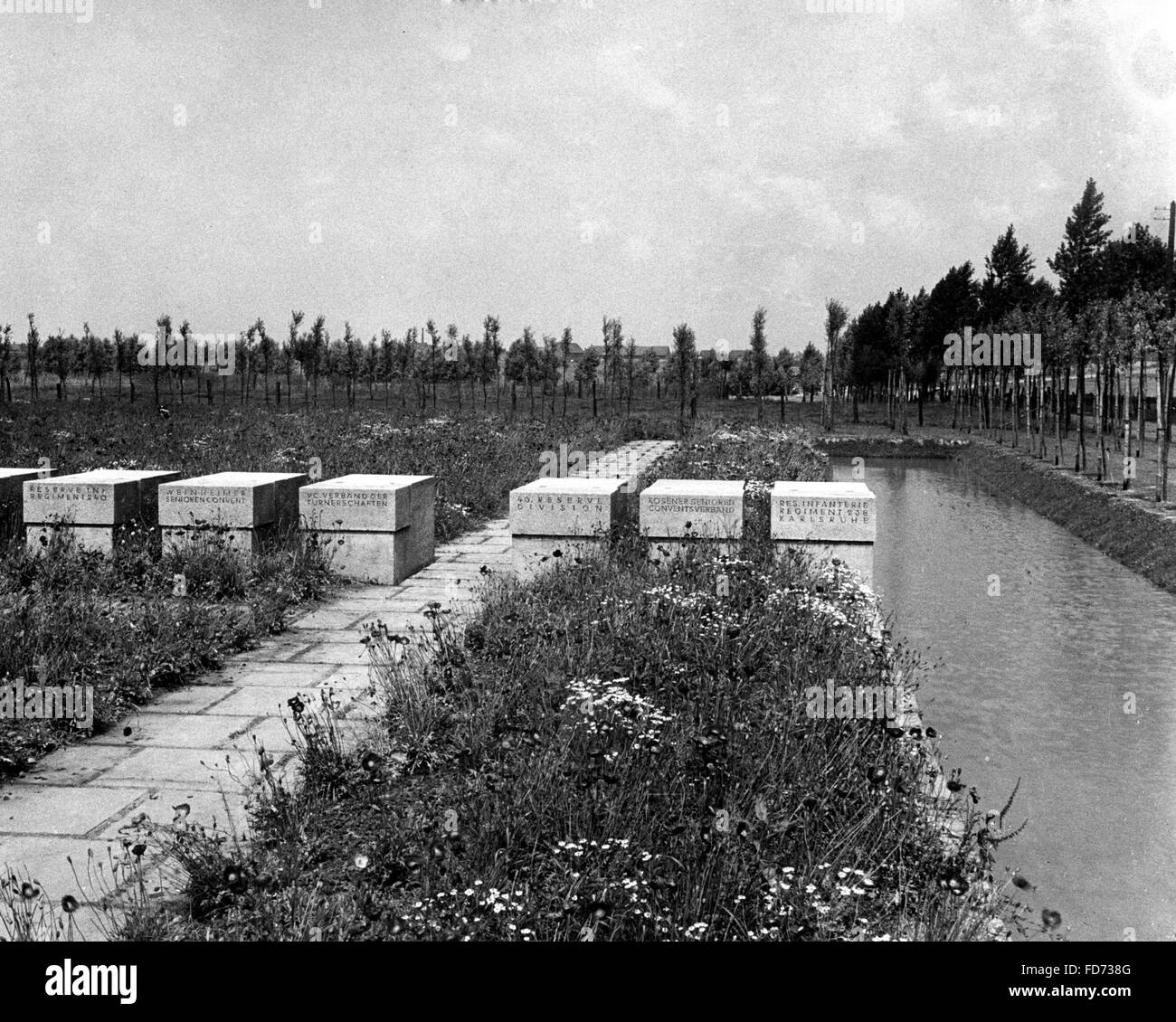 German military cemetery at Langemarck, 1932 Stock Photo - Alamy