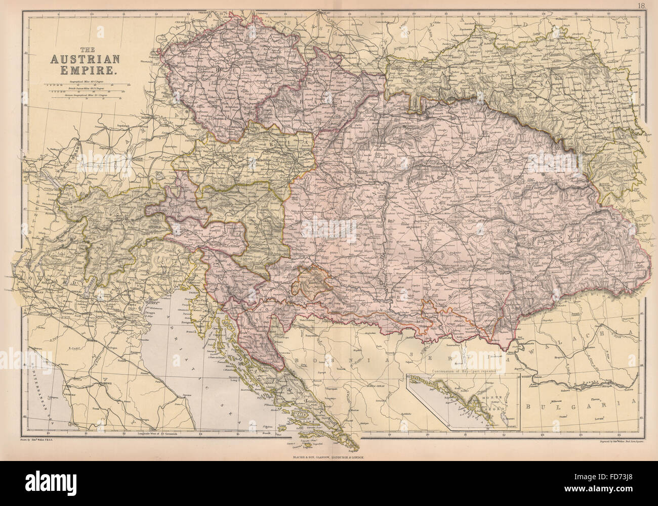 Bohemia map hi-res stock photography and images - Alamy