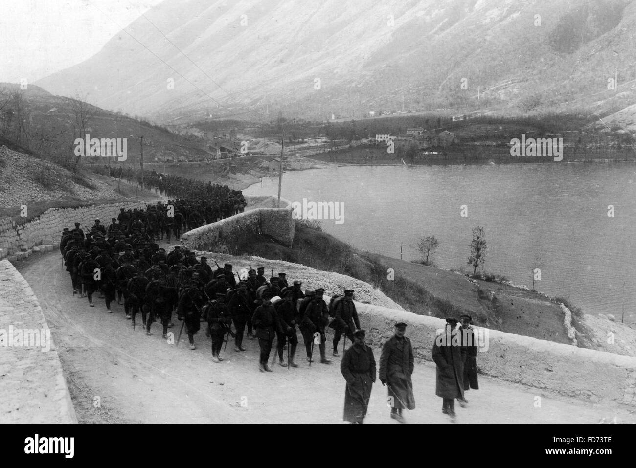 German storm troops on the march, 1917 Stock Photo - Alamy