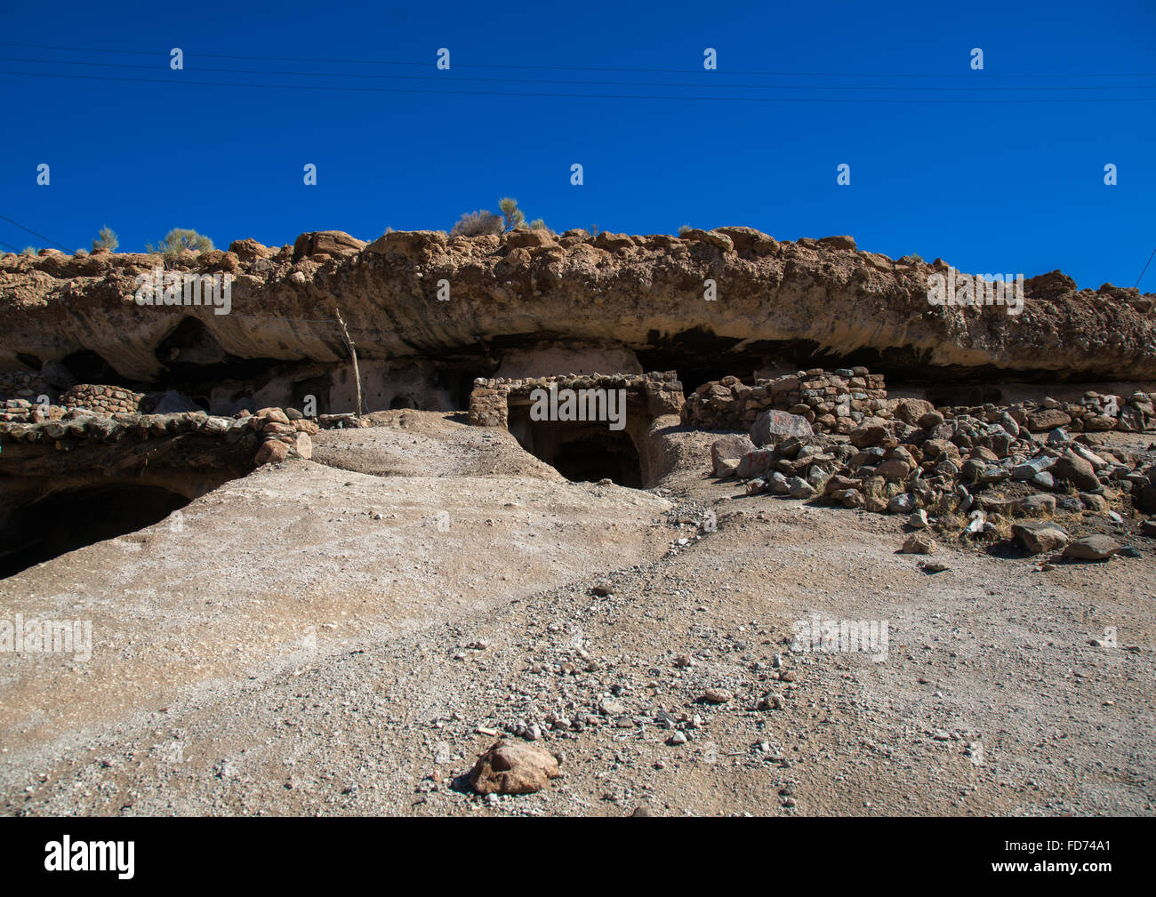 troglodyte village, Kerman province, Meymand, Iran Stock Photo - Alamy