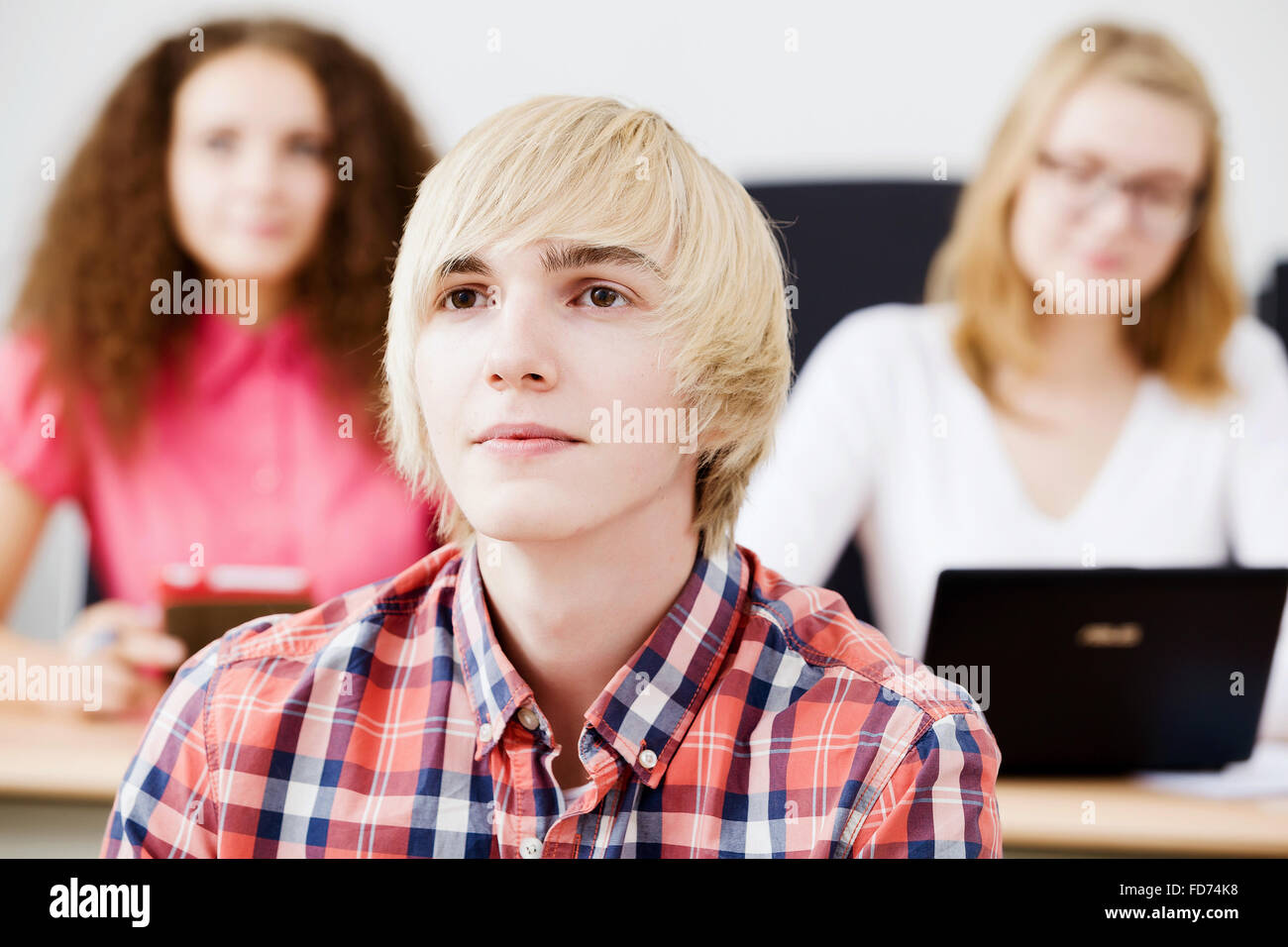 Young women in lesson hi-res stock photography and images - Alamy