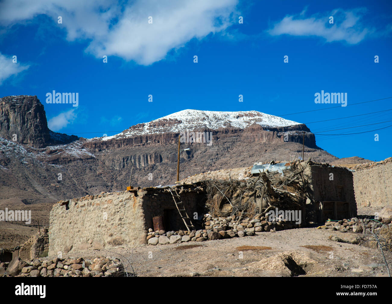 troglodyte village, Kerman province, Meymand, Iran Stock Photo - Alamy