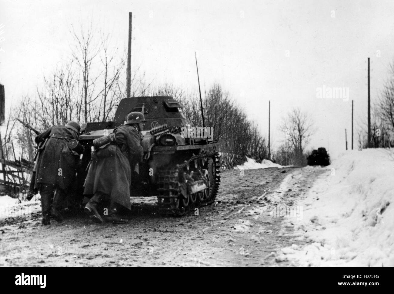 German tank in Norway, 1940 Stock Photo - Alamy