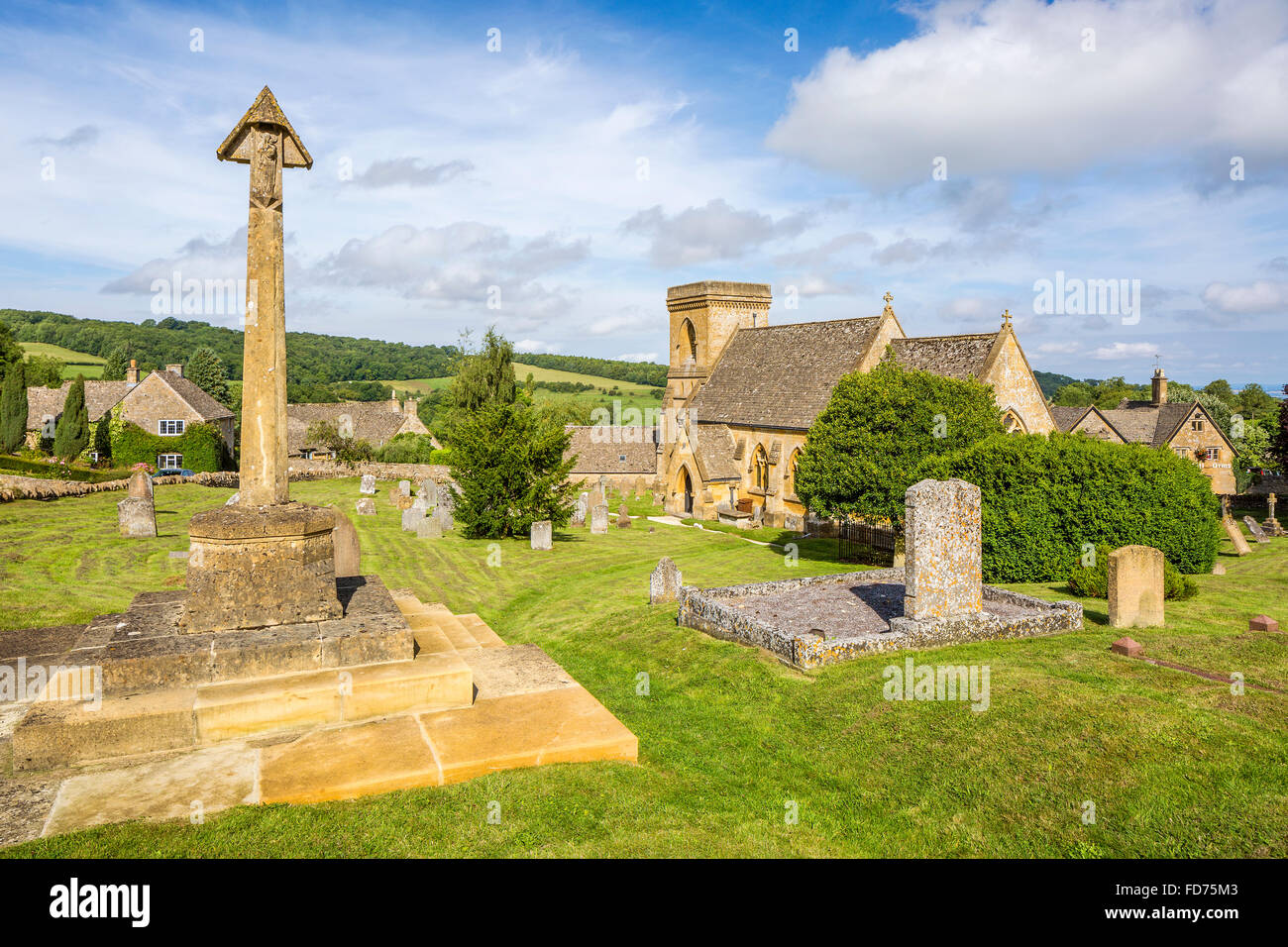 St Barnabas Church at Snowshill, Cotswolds, Gloucestershire, England ...