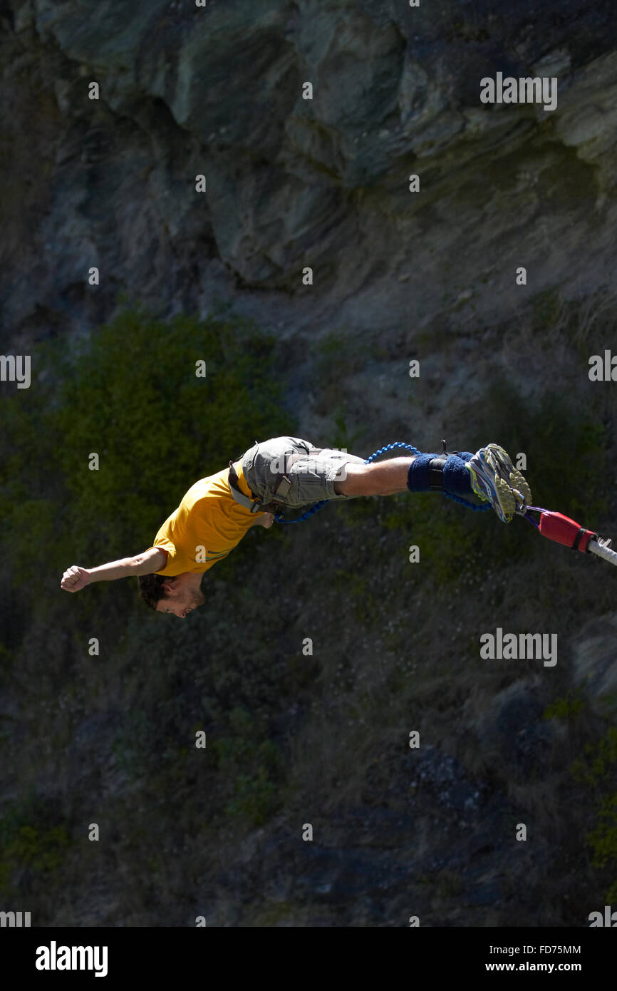 Bungy Jumping from historic Kawarau Bridge, Kawarau River, Kawarau ...