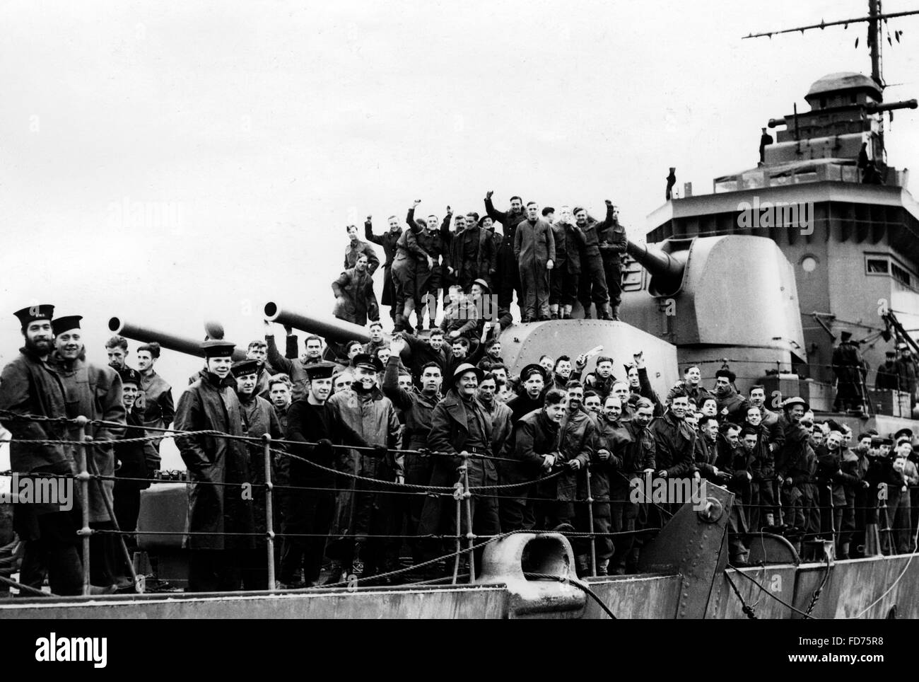 British soldiers departing to Norway, 1940 Stock Photo - Alamy