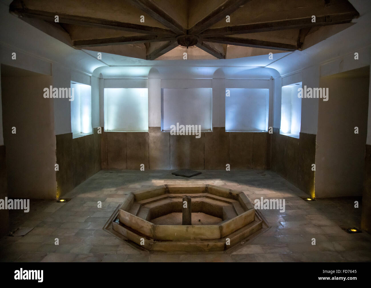 wind tower basement in dolat abad garden, Central County, Yazd, Iran ...
