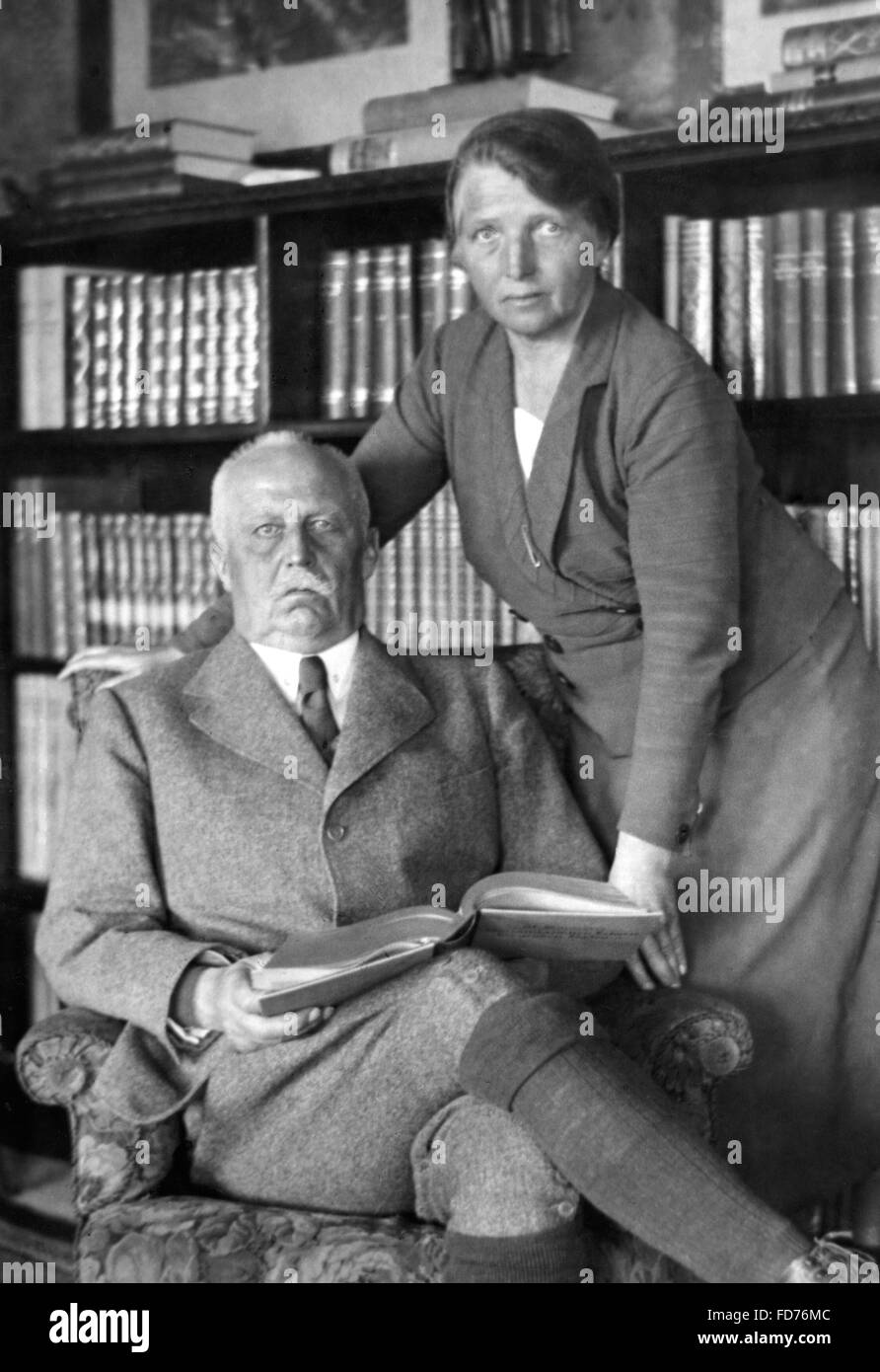Erich and Mathilde Ludendorff, 1927 Stock Photo - Alamy
