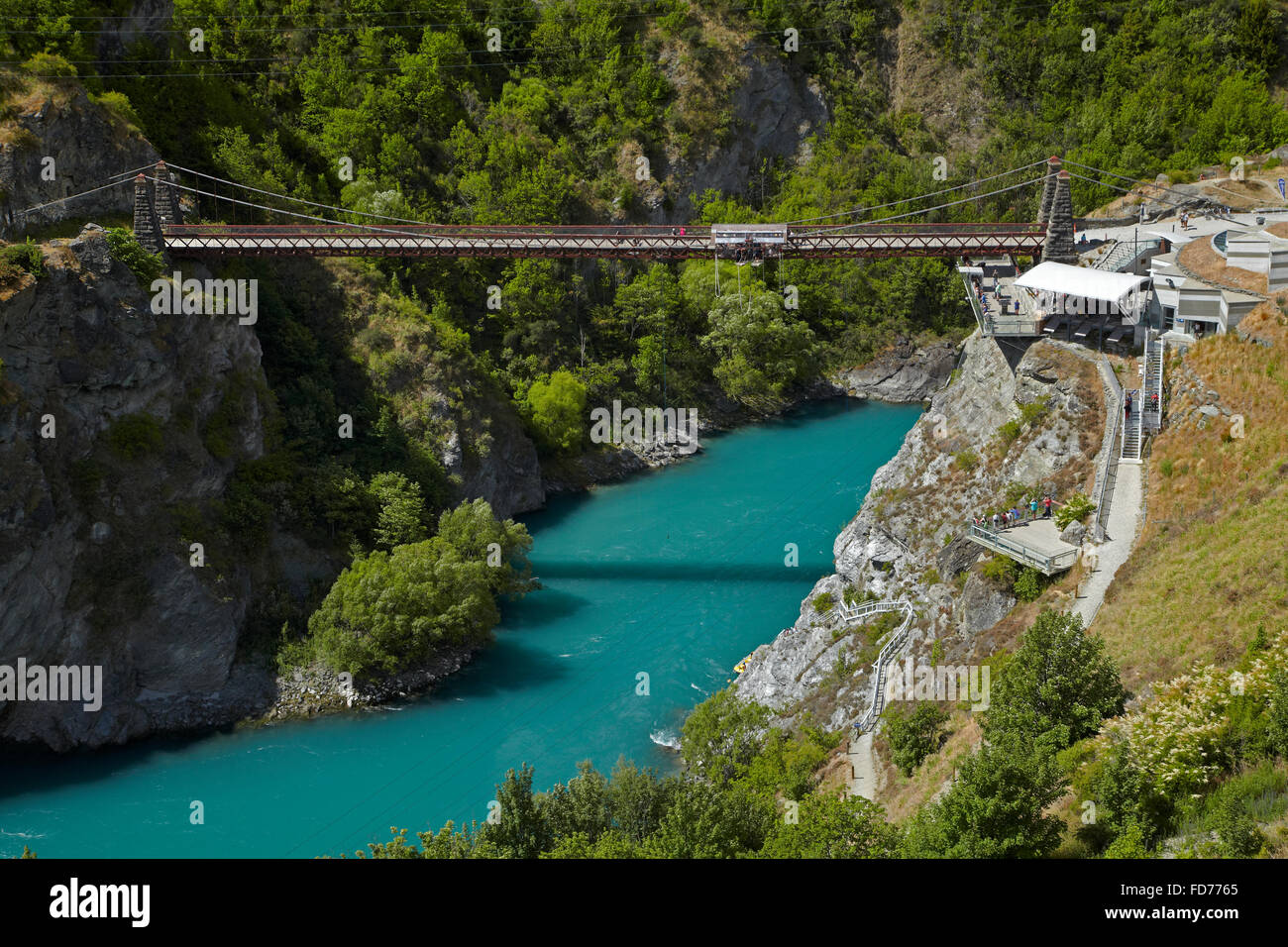 Historic Kawarau Bridge, Kawarau River, Kawarau Gorge, Southern Lakes ...