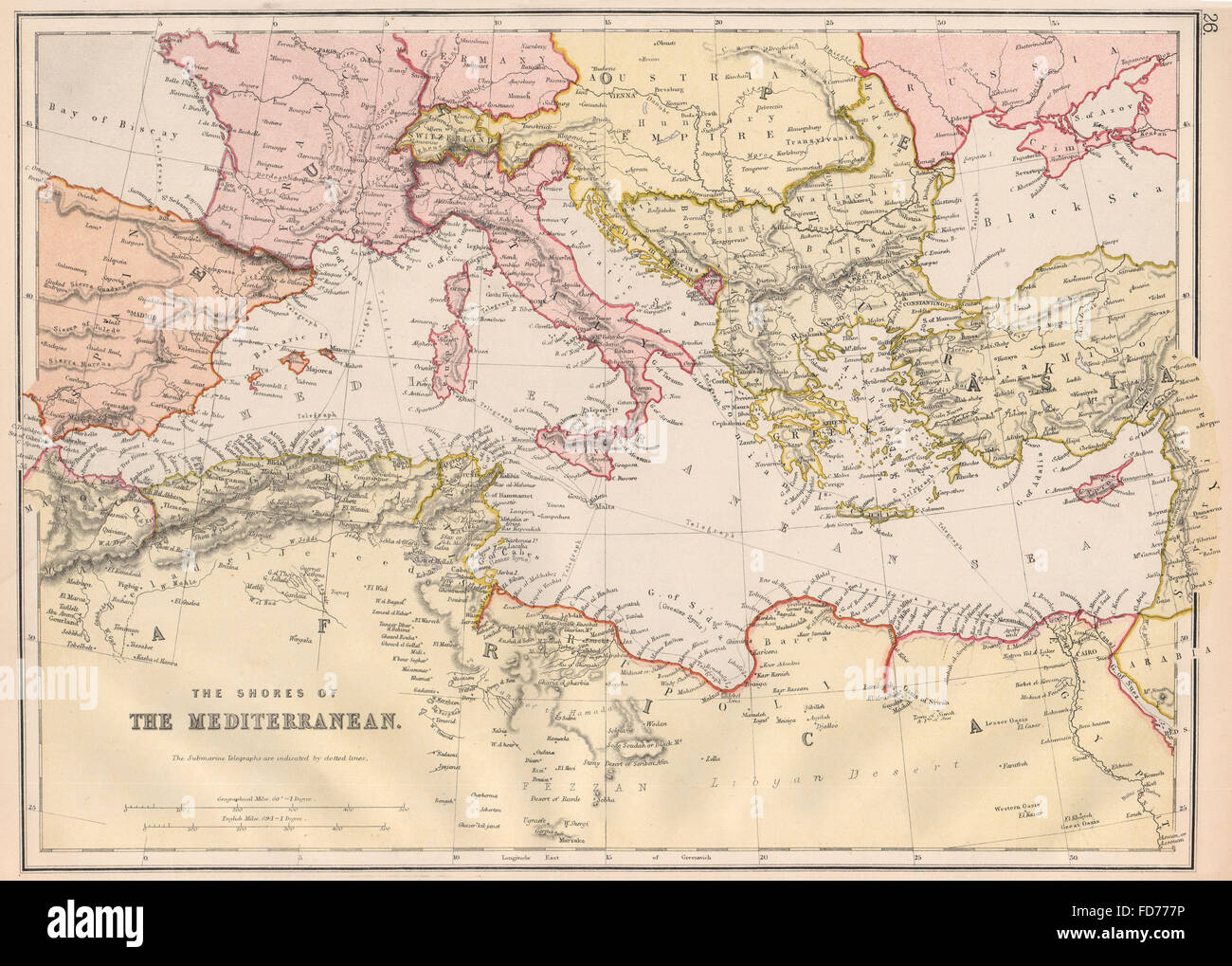 Telegraph maps hi-res stock photography and images - Alamy