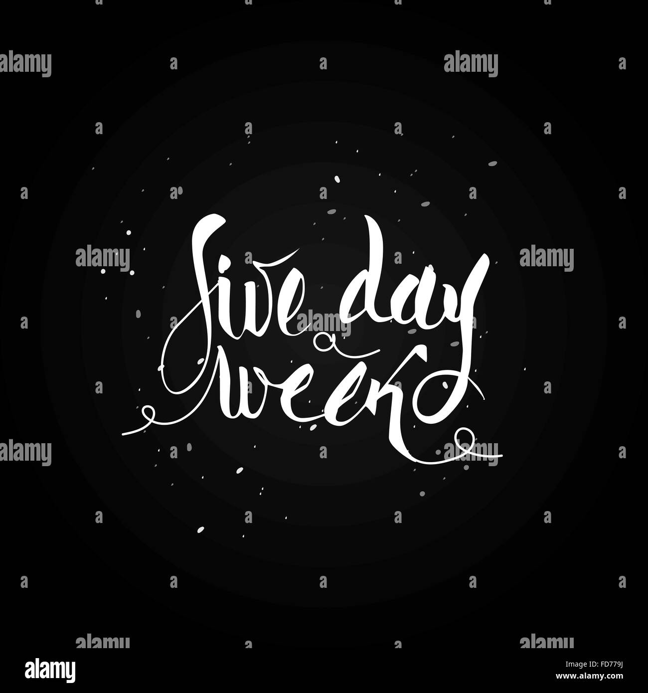Five day week Stock Vector Image & Art - Alamy