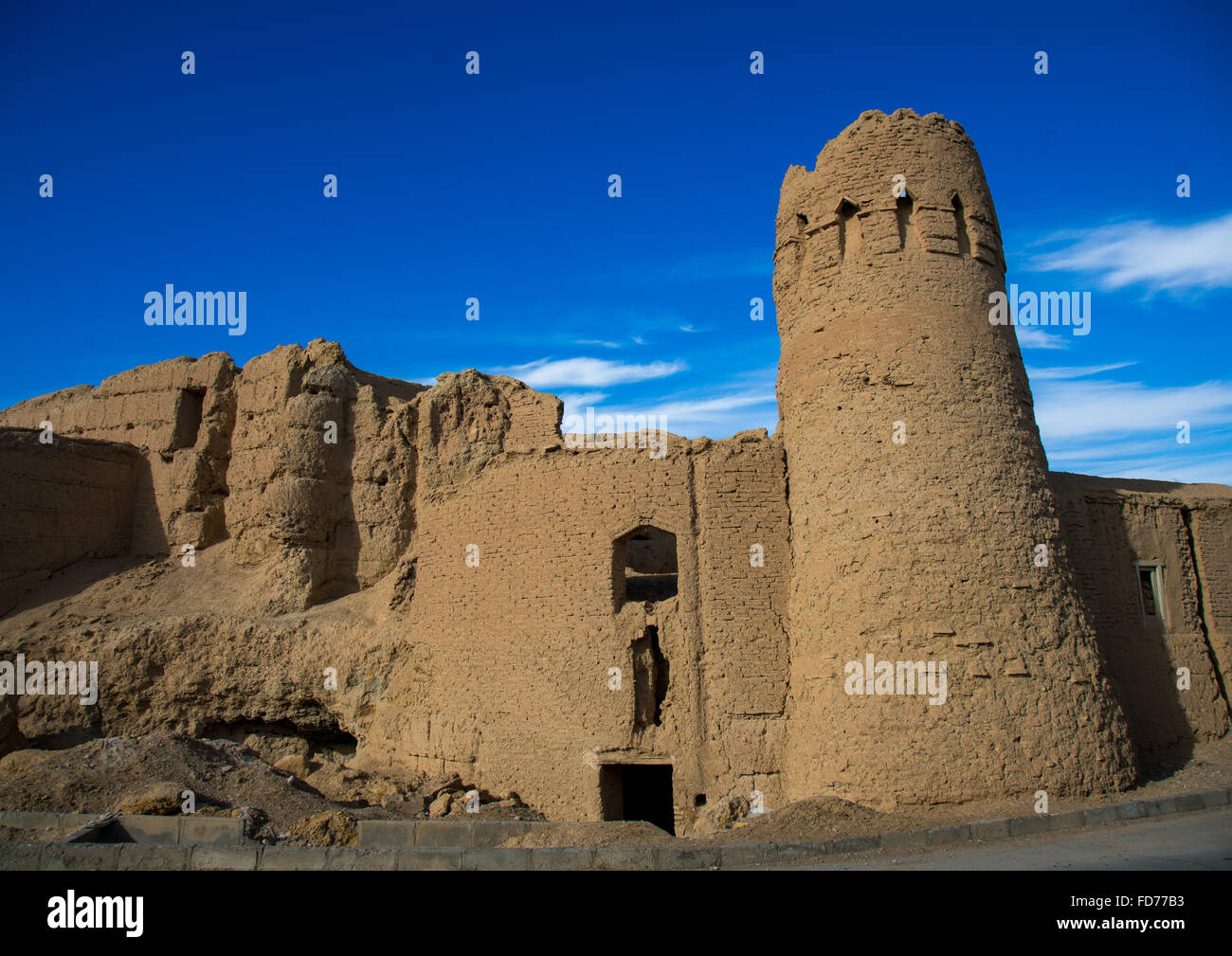 old citadel tower, Ardakan County, Aqda, Iran Stock Photo - Alamy