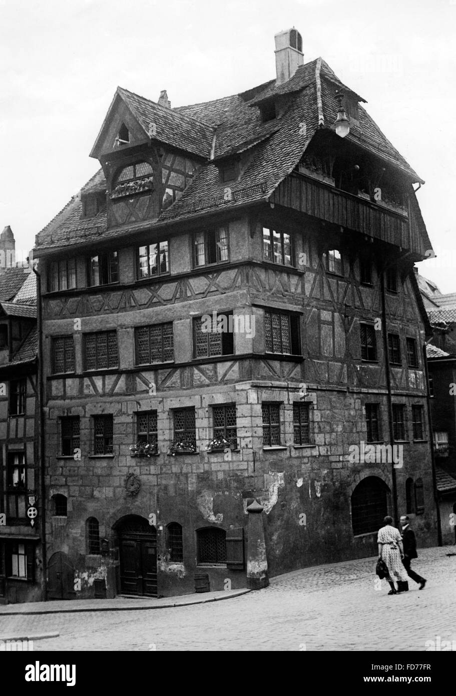 Albrecht duerers house Black and White Stock Photos & Images - Alamy