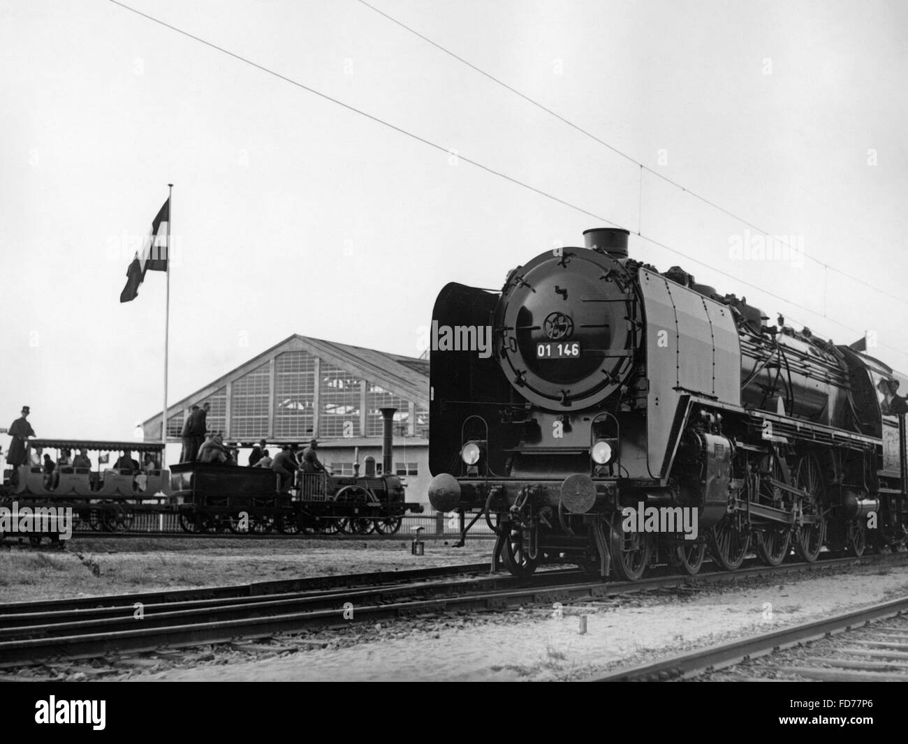 Railway anniversary in Germany, 1935 Stock Photo - Alamy
