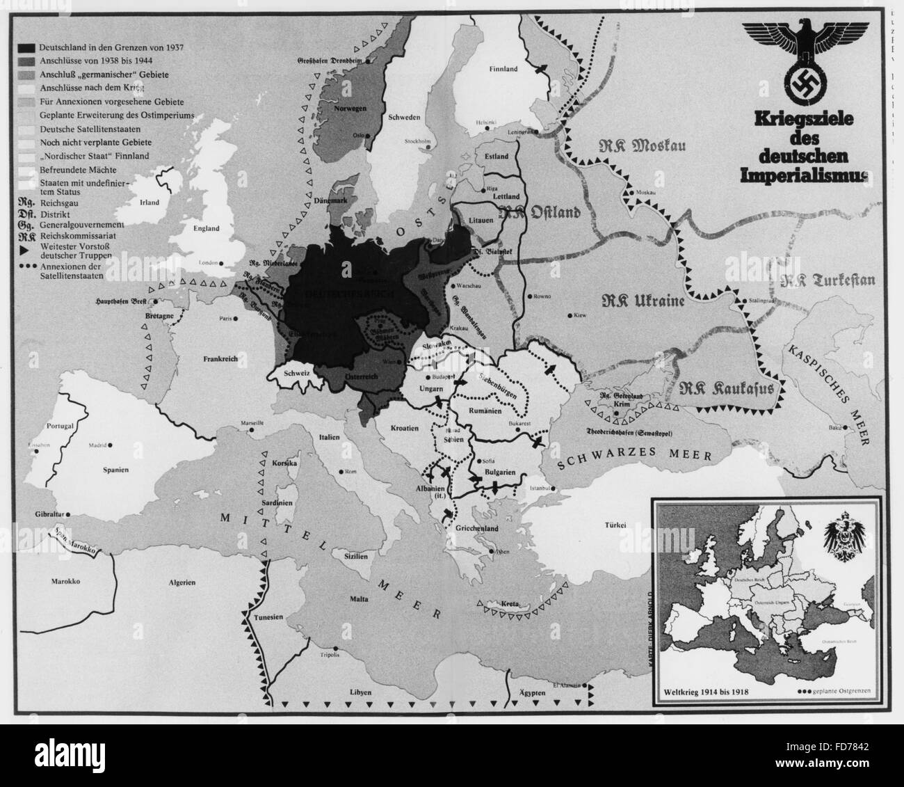 Nazi map hi-res stock photography and images - Alamy