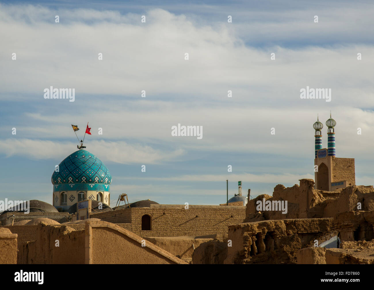 mosques in the old town, Ardakan County, Aqda, Iran Stock Photo - Alamy