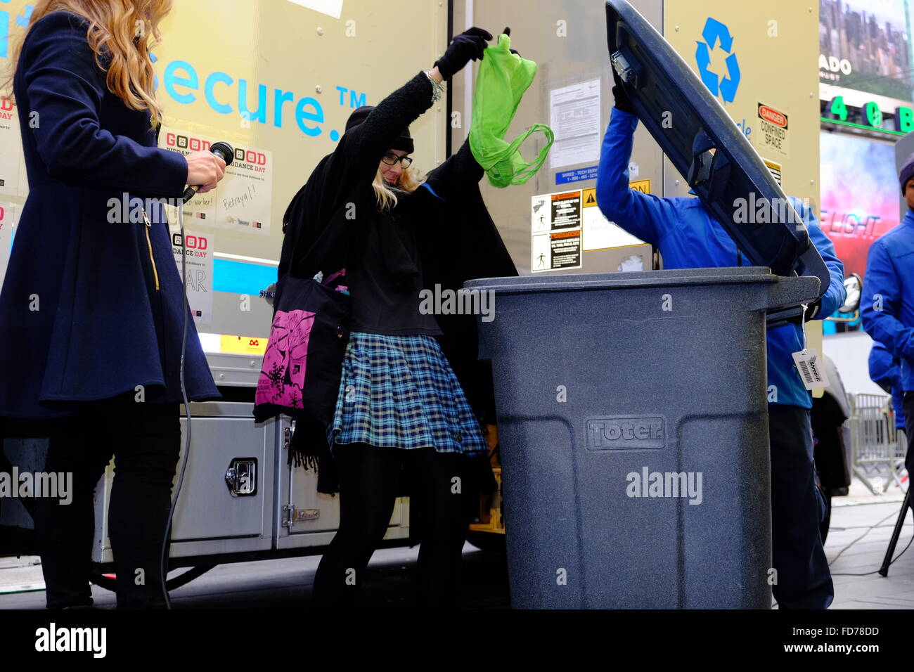 The 9th annual Good Riddance Day in Times Square Featuring: Atmosphere ...