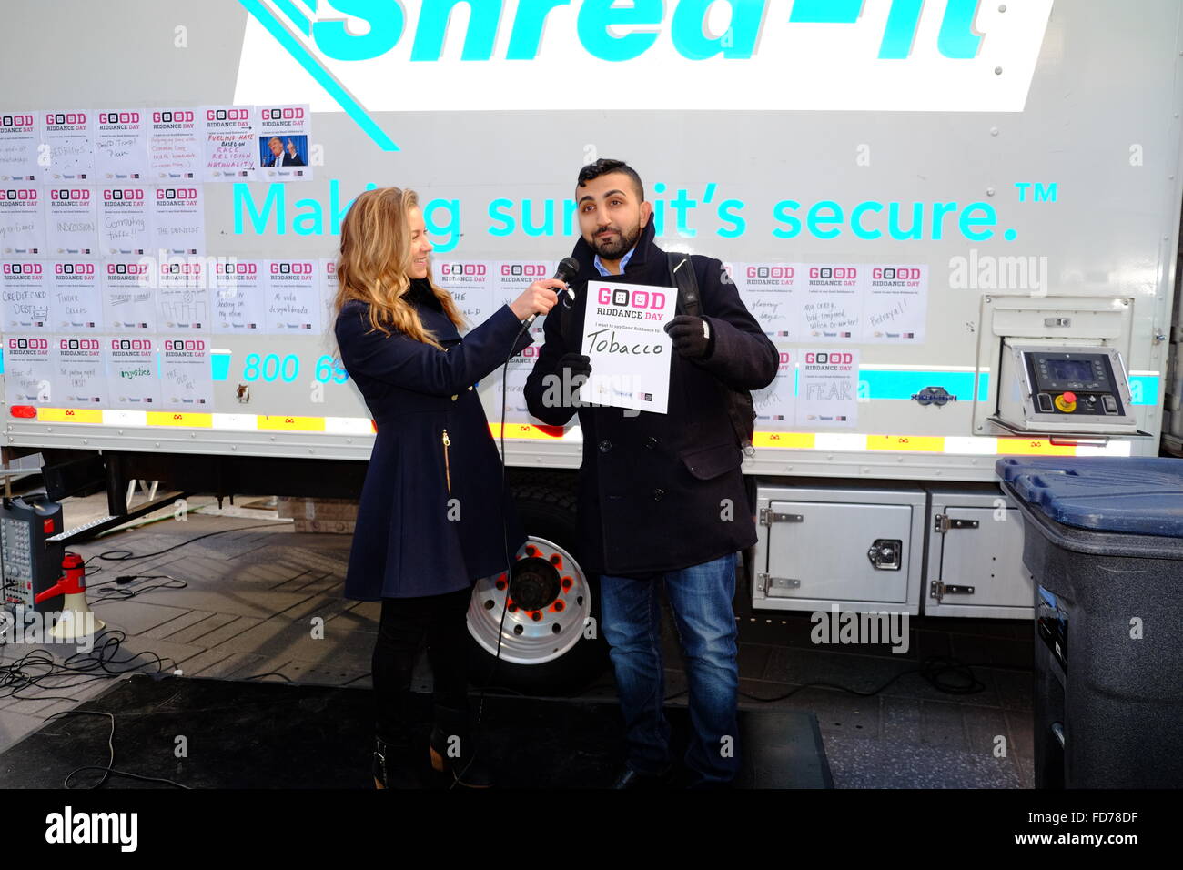 The 9th annual Good Riddance Day in Times Square Featuring: Atmosphere ...