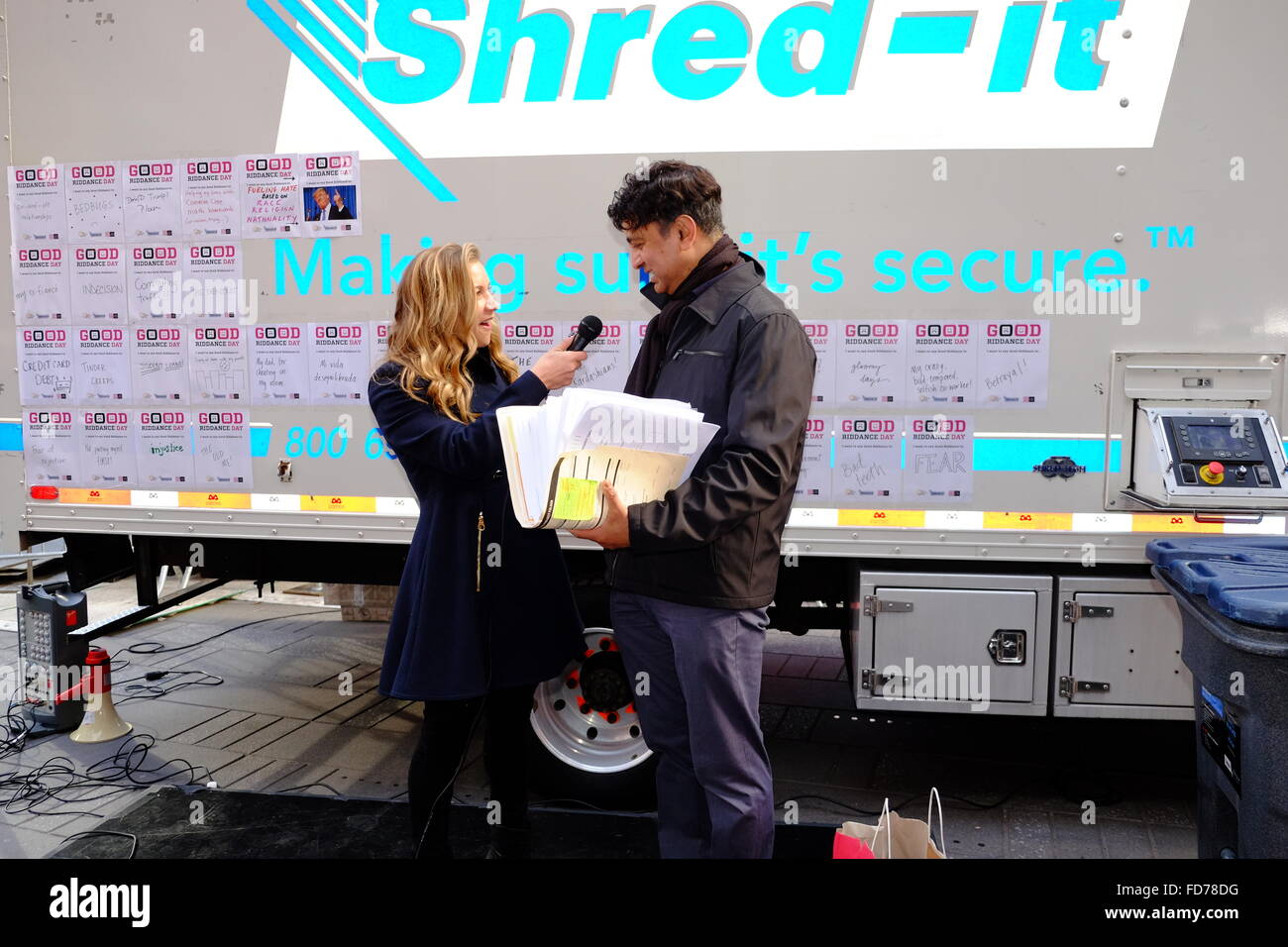 The 9th annual Good Riddance Day in Times Square Featuring: Atmosphere ...