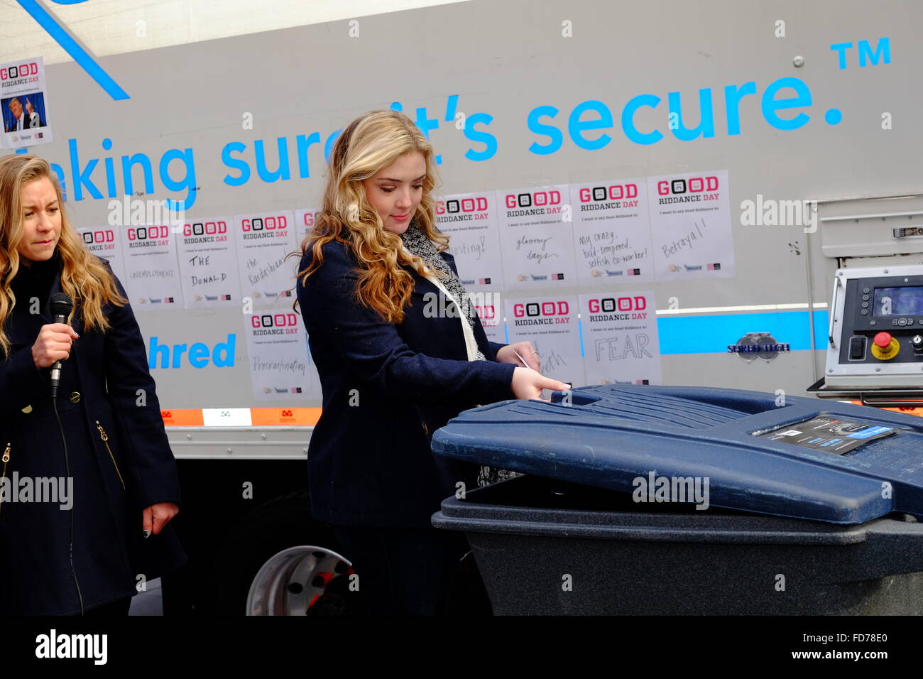 The 9th annual Good Riddance Day in Times Square Featuring: Atmosphere ...