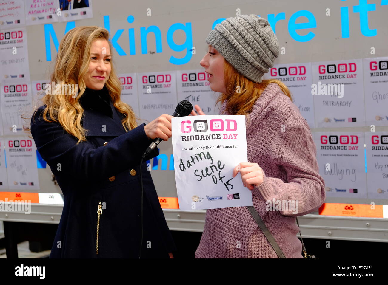The 9th annual Good Riddance Day in Times Square Featuring: Atmosphere ...