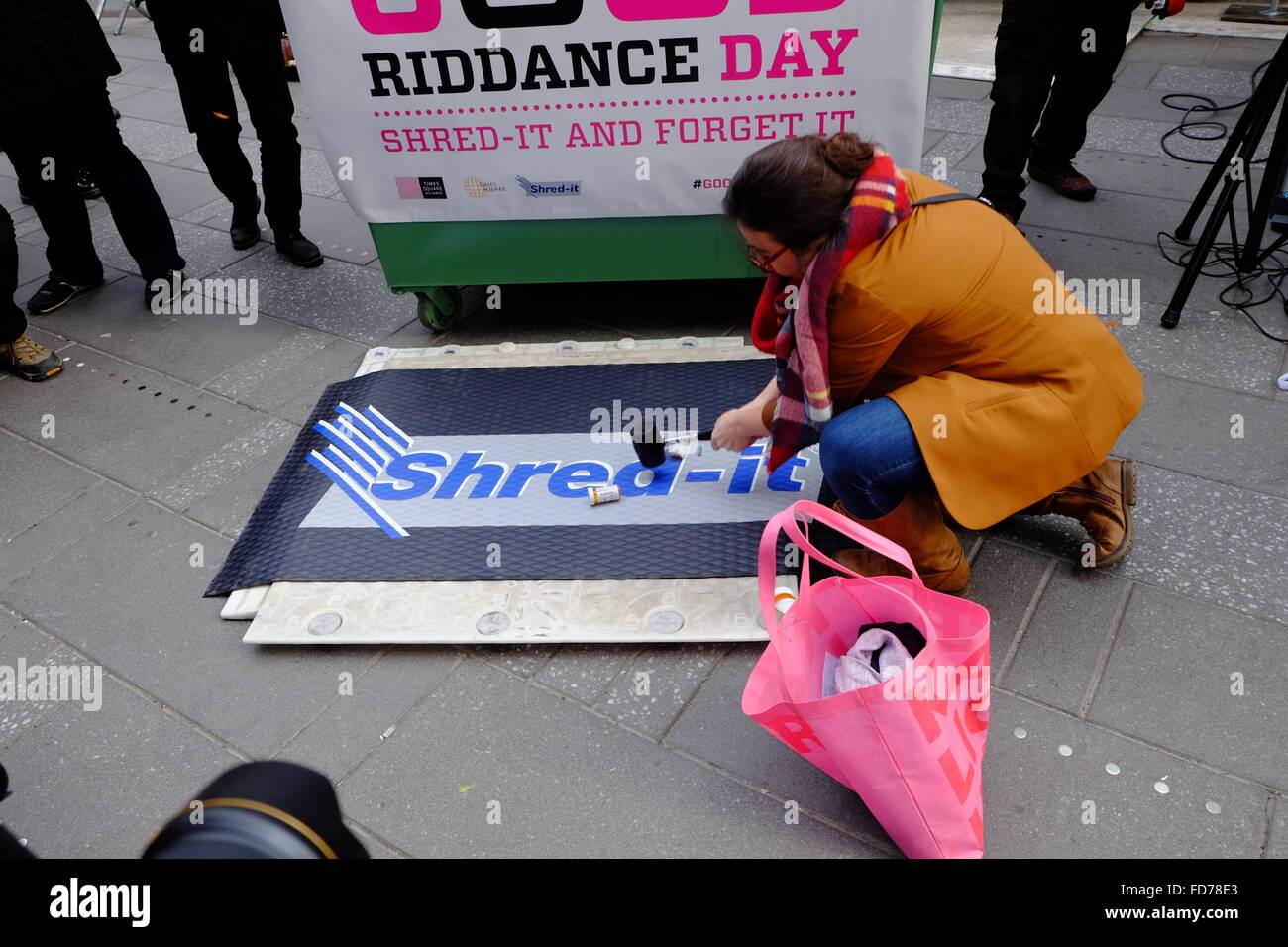 The 9th annual Good Riddance Day in Times Square Featuring: Atmosphere ...