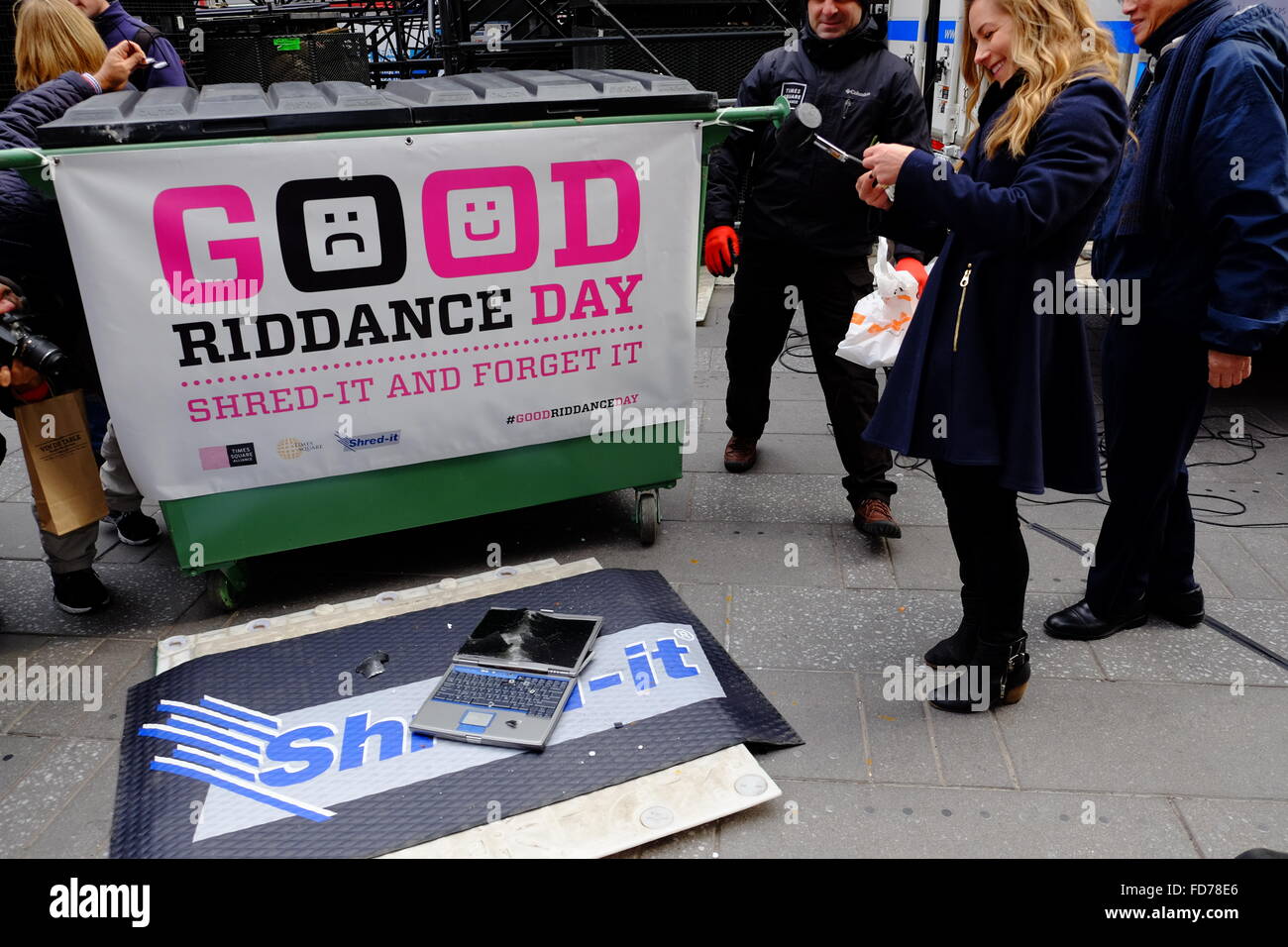 The 9th annual Good Riddance Day in Times Square Featuring: Atmosphere ...