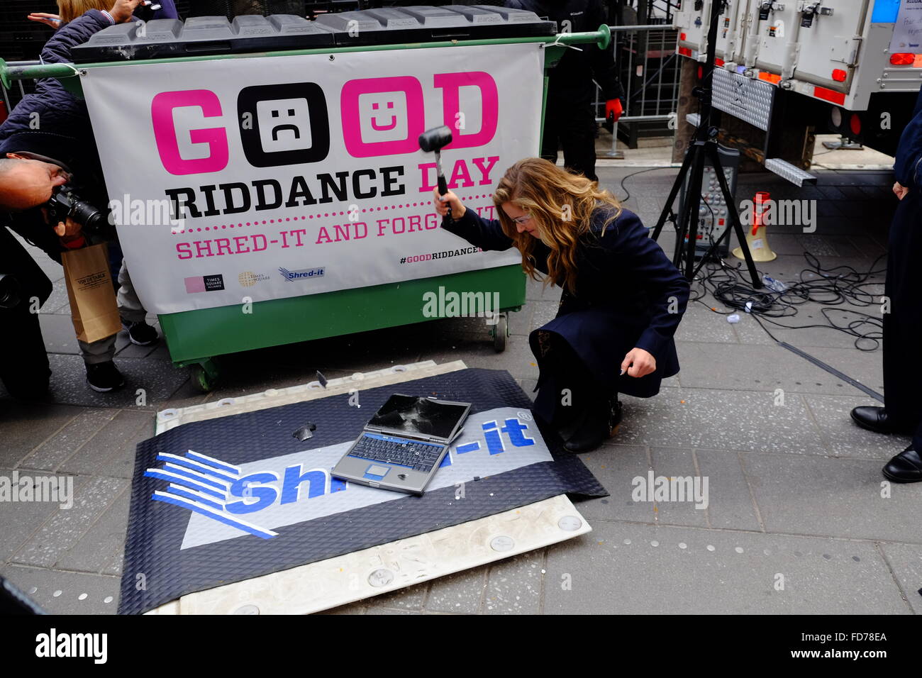 The 9th annual Good Riddance Day in Times Square Featuring: Atmosphere ...