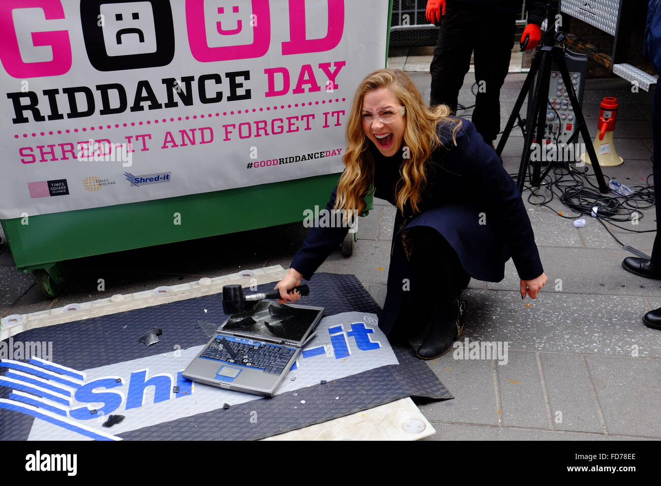 The 9th annual Good Riddance Day in Times Square Featuring: Atmosphere ...