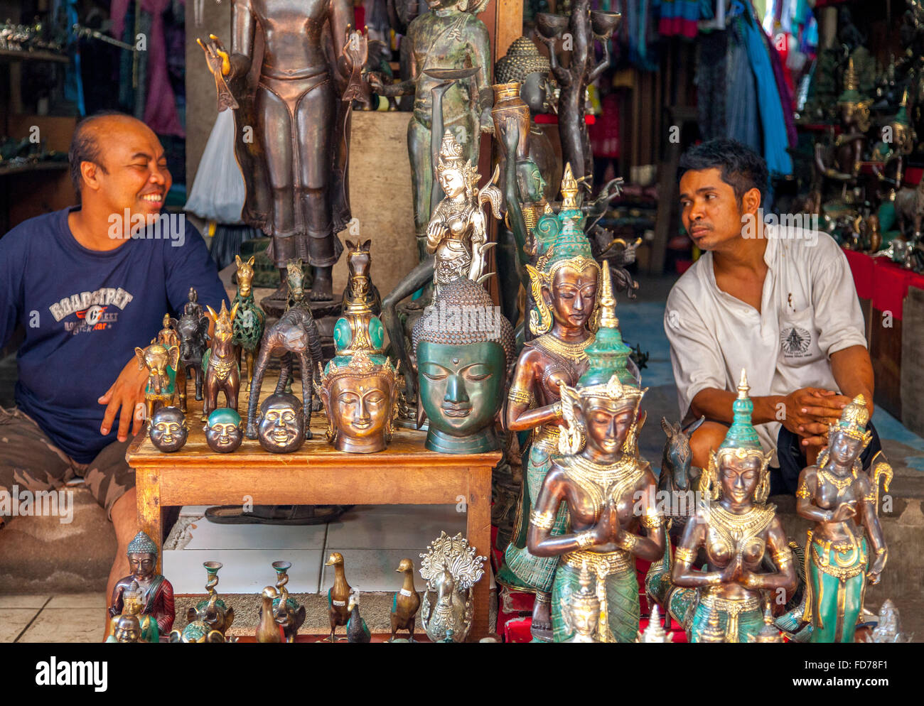 Market Vendor, bazaar merchants, figures of a goddess, ornamented ...