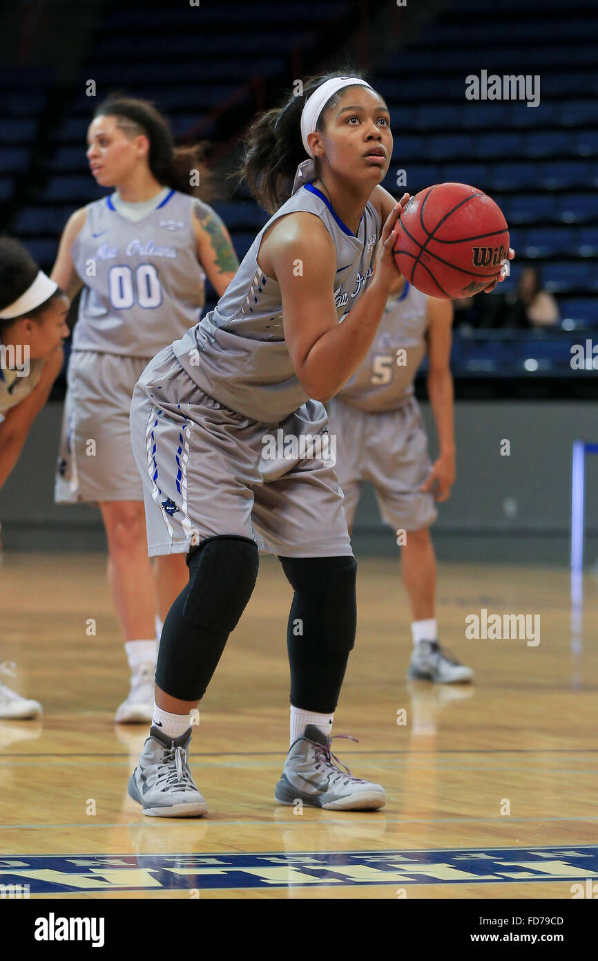 New Orleans Louisiana, USA. 27th Jan, 2016. Randi Brown #21 of the New ...