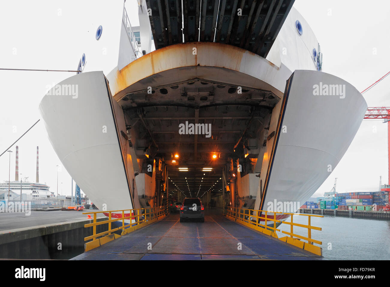 driveway of a car ferry Stock Photo - Alamy