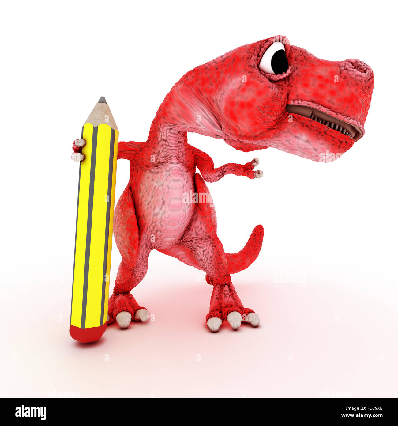 3DS Render of Friendly Cartoon Dinosaur Stock Photo - Alamy
