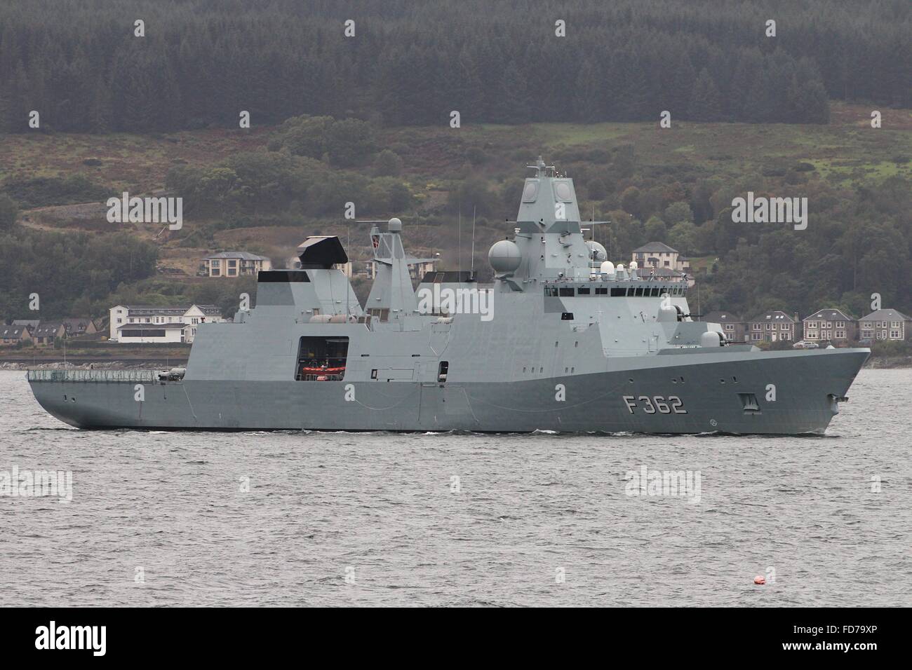 HDMS Peter Willemoes, an Iver Huitfeldt-class frigates of the Royal ...
