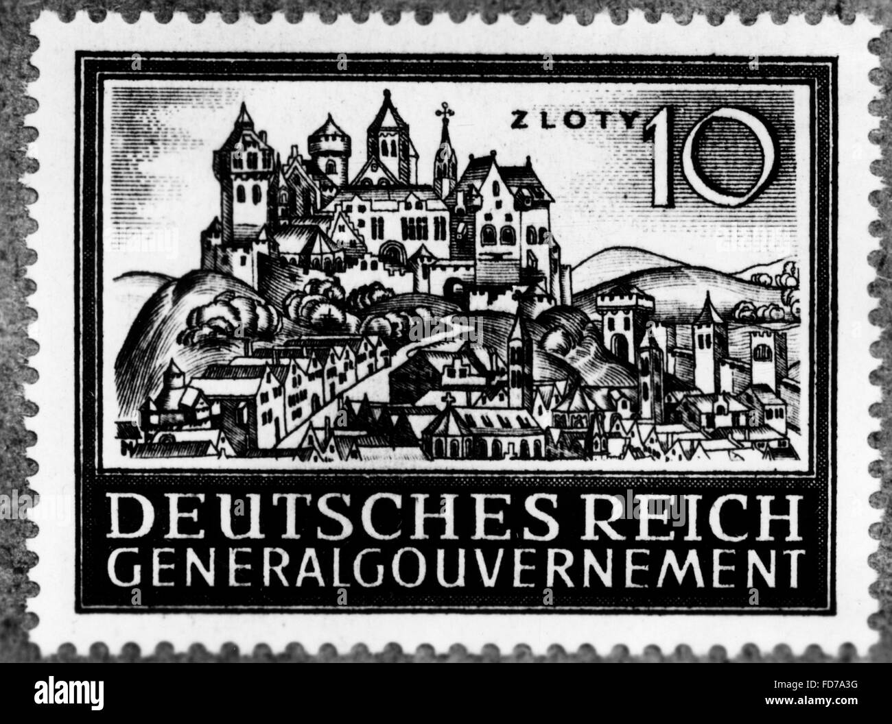 Stamp of the General Government, 1943 Stock Photo - Alamy